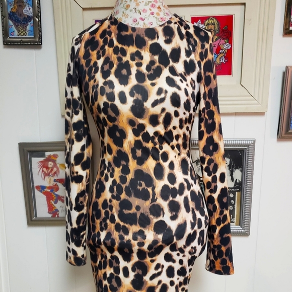 bebe | Dresses | Vintage Bebe Animal Print Dress | Poshmark